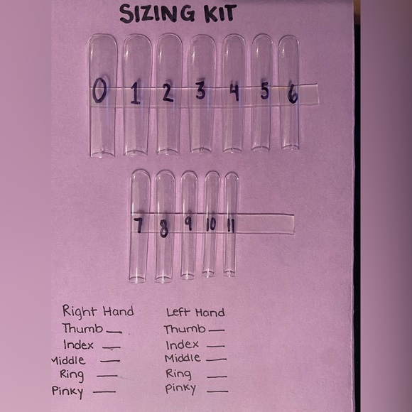 Makeup | Nail Sizing Kit | Poshmark